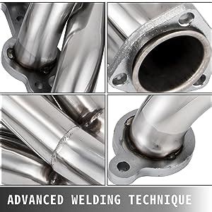 Mophorn Exhaust Header Set 1 3 4 Exhaust Turbo Headers Stainless