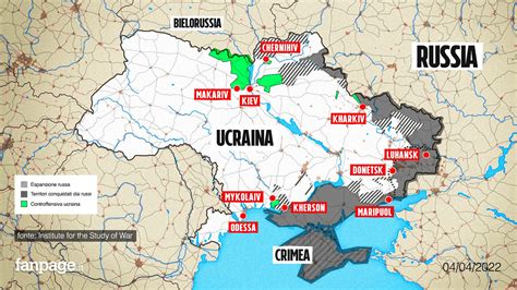 Ucraina Mappe E Riassunto Della Guerra
