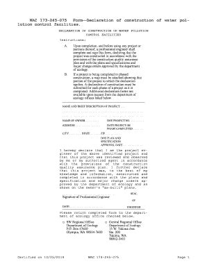 Fillable Online Apps Leg Wa Wac Formdeclaration Of