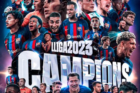 Goleando Barcelona se coronó campeón de la Liga de España El
