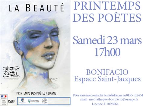 Le Printemps des Poètes Mairie de Bonifacio