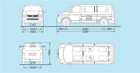 VW T5 1 Maße 2003 2009 T5 1 bau ich mir selbst de