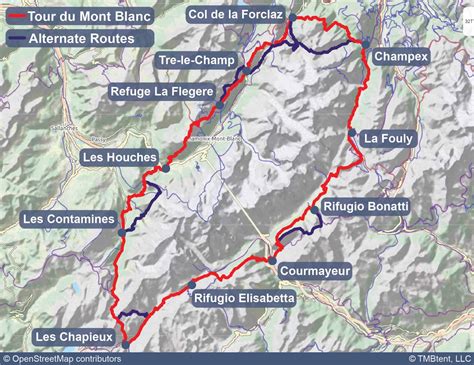 Tour De Mont Blanc Routes Infoupdate Org