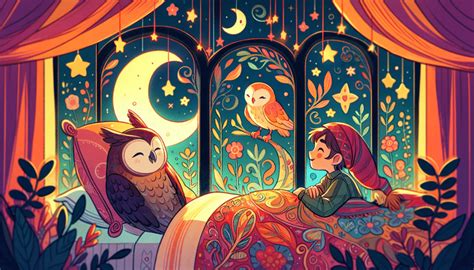 La luna y el búho sabio