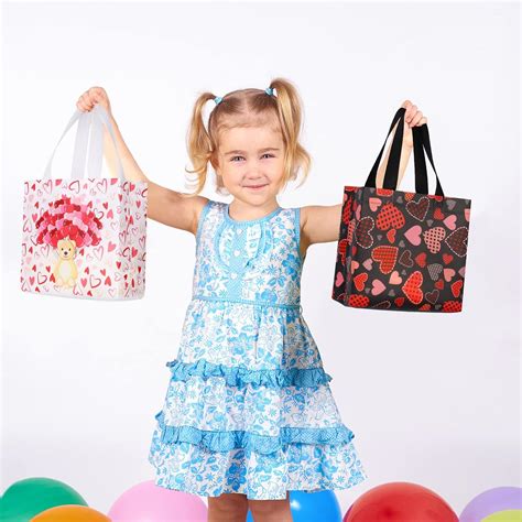 YANGTE 12 bolsas de regalo para el día de San Valentín con asas bolsas