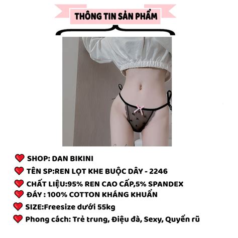 Mua Quần Lọt Khe Nữ FREESHIP Quần Lót Ren Lọt Khe Sexy thiết kế 2