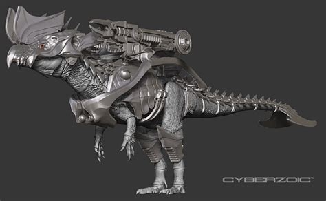 Sculpt Renders For The Dilophosaurus Fire Clan Armor Pyro Dactyl