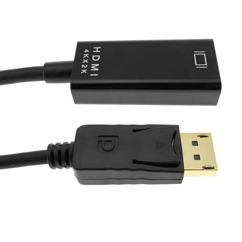 Cable Adaptador De V Deo K Cm De Displayport Dp Macho A Hdmi Hembra