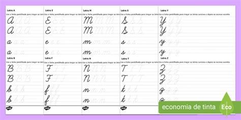 Letras Cursivas De A A Z Caligrafia Teacher Made