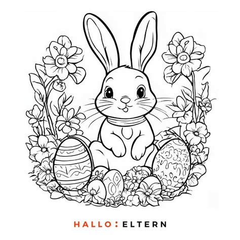 Ausmalbilder zu Ostern für Kinder ausdrucken losmalen