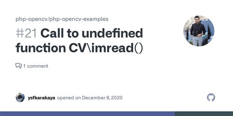 Call To Undefined Function CV Imread Issue 21 Php Opencv Php