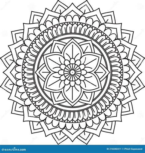 P Gina Simple C Rculo Mandala Para Colorear Para Ni Os Adultos