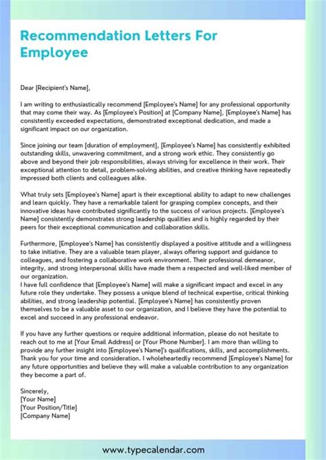 Employment Recommendation Letter Sle Pdf Infoupdate Org