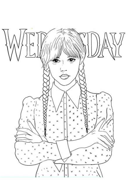 Wednesday Kolorowanki Do Druku I Nie Tylko Pokoloruj Wednesday Addams