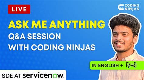 ask me anything qanda session with coding ninjas coding ninjas youtube
