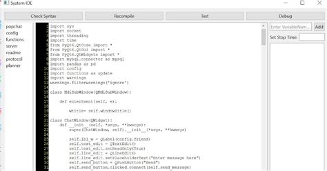 python bits and pieces with cyber security chat application second upgrade