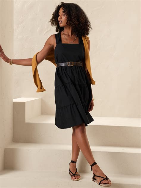 Poplin Mini Dress Banana Republic Factory
