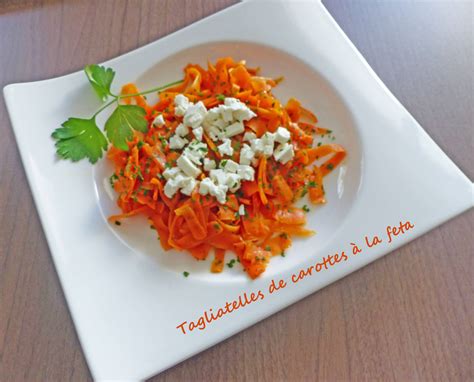 Tagliatelles De Carottes La Feta Croquant Fondant Gourmand