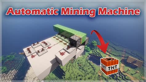 Minecraft How To Build Automatic Mining Machine Youtube