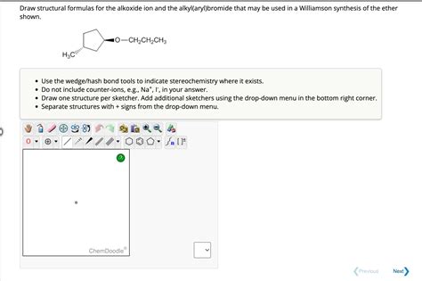 Solved Draw Structural Formulas For The Alkoxide Ion And The Chegg