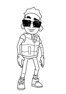 Desenhos De Subway Surfers Para Imprimir E Colorir