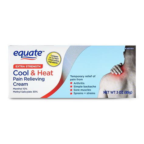 3 Pack Equate Extra Strength Cool Heat Pain Relieving Cream 3 Oz