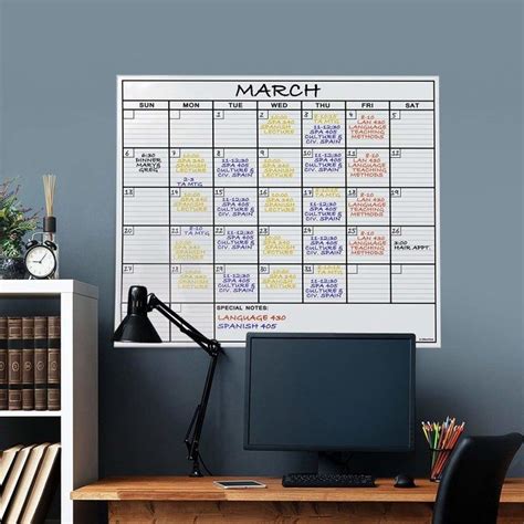 Extra Large Dry Erase Calendar Printable Word Searches