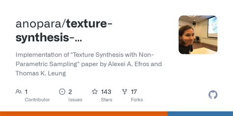 github anopara texture synthesis nonparametric sampling implementation of texture synthesis