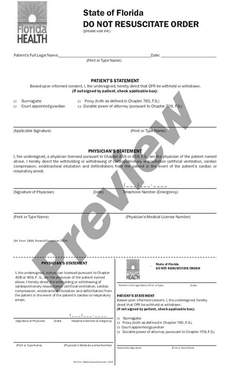 Dnr Printable Form