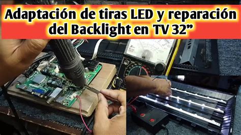 TV se escucha pero no se ve adaptación de tiras LED y reparación del