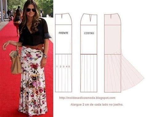 Ideas para el hogar 8 Modelos de faldas largas costura fácil con