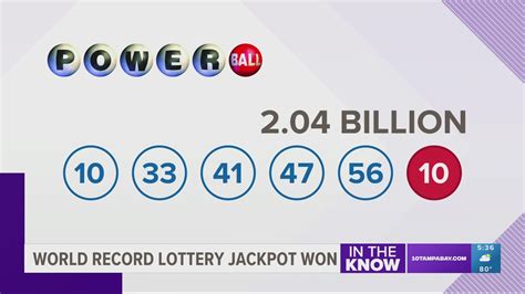 Single Ticket Wins Powerball S Record Breaking 2 04 Billion Jackpot