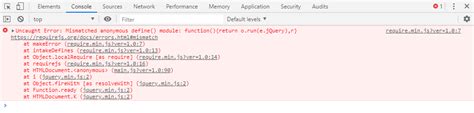 解决 Requier js 报错 Mismatched anonymous define module 的问题 个人日志