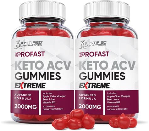 Amazon 2 Pack ProFast Keto ACV Gummies Extreme Formula 2000MG