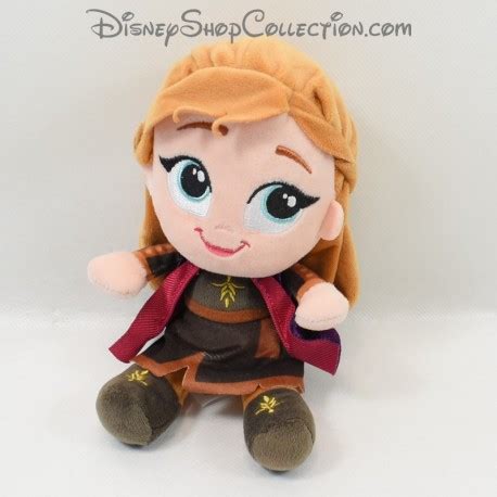 Poupée peluche Anna DISNEY Nicotoy La Reine des neiges 2 assise 16