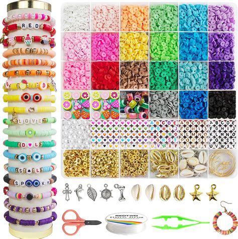 Amazon Redtwo 30000 Pcs Clay Beads Bracelet Making Kit 9 Boxes