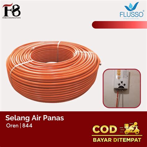 Jual FLUSSO Selang Air Panas 1 2 Inch Fleksibel Polyethlene Orange