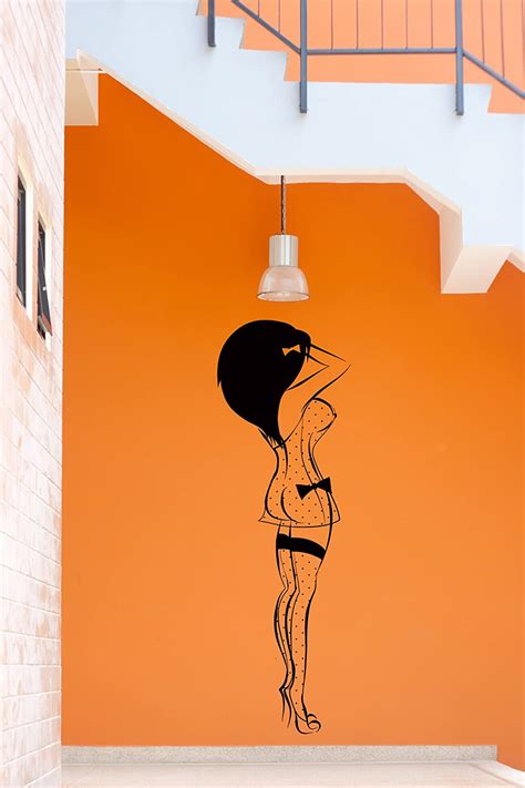 Wall Stickers Vinyl Decal Hot Sexy Girl Wearing Night Clothes Z1299 Tools And Home