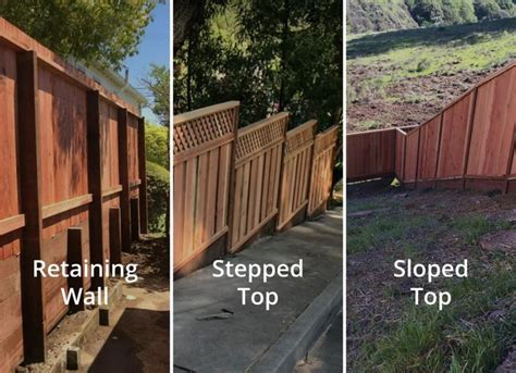 15 Fence On A Slope Ideas For Your Backyard Ergeon Building A Fence
