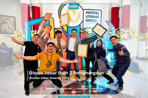 Dinas Pendidikan Jawa Barat Raih 2 Penghargaan Humas Jabar Awards 2023