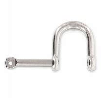 Schäkel weit mit unverlierbarem Bolzen 12mm Edelstahl A4
