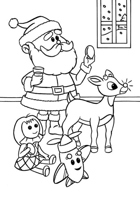 60 Disegni Di Renne Di Babbo Natale Da Colorare PianetaBambini It