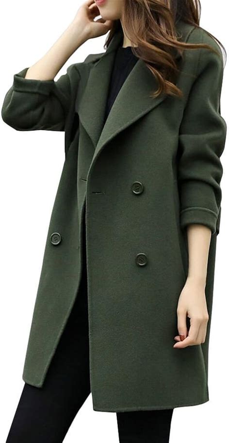Manteau Cachemire Long Femme Hiver éPais Manteaux à La Mode Chaud en