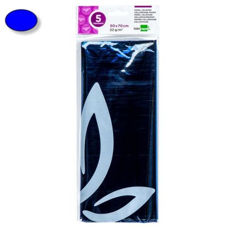 Papel Celof N Azul Liderpapel Cl Pack Hojas Mercamaterial
