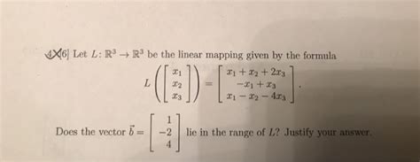 solved 4x6 let l r r3 be the linear mapping given by the