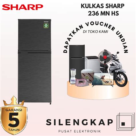 Jual Kulkas 2 Pintu Sharp SJ 236 MN HS No Frost Low Watt Shopee