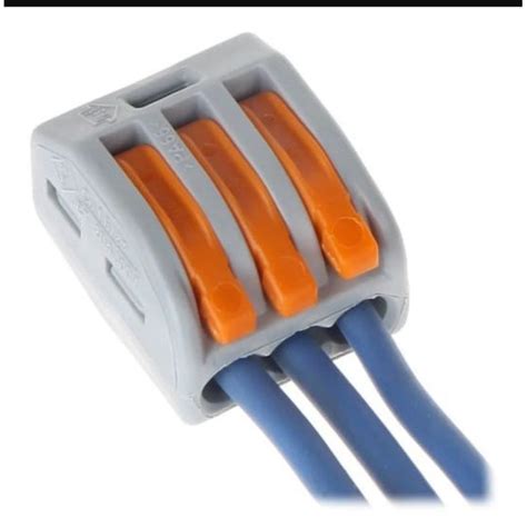 Conector Borne Emenda de Fios Derivação 3 Fios Sem Solda Modelo PCT213