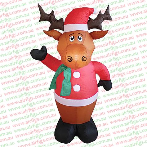 1 2m Reindeer Christmas Inflatable Airfigs Inflatables
