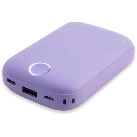 Carregador Portátil 10000mah Roxo Goldentec