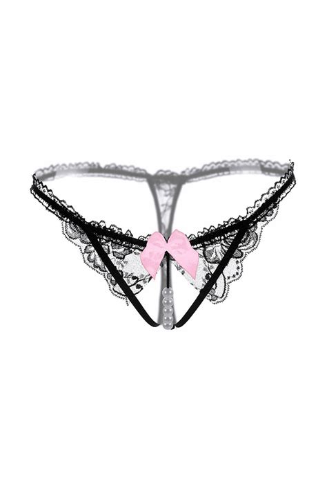 French Lace Crotchless Panty Lace Open Crotch Panty